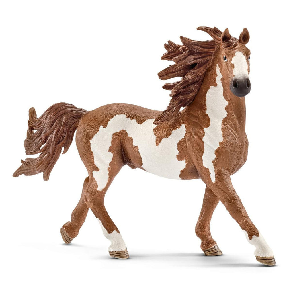 Lifelike Schleich Pinto Stallion Horse Figurine — Learning Express Gifts