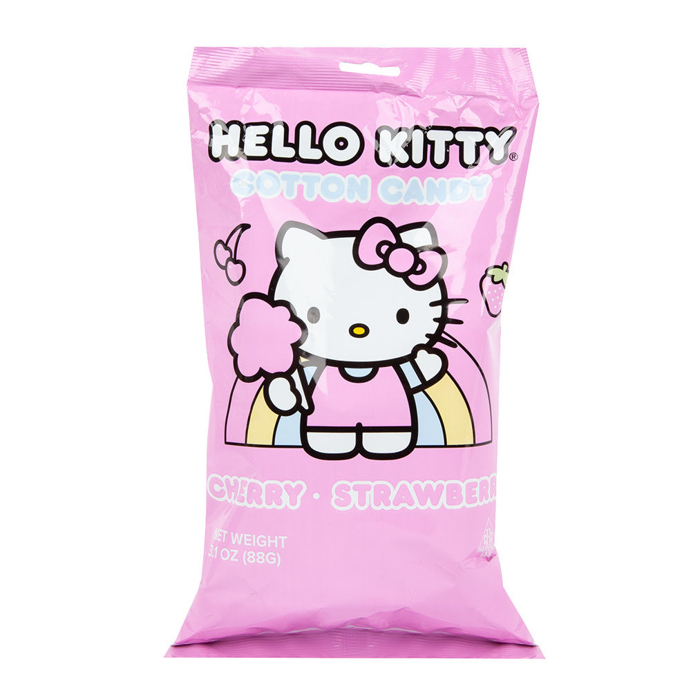 Hello Kitty Strawberry Cherry Cotton Candy - 3.1oz Peg Bag — Learning ...