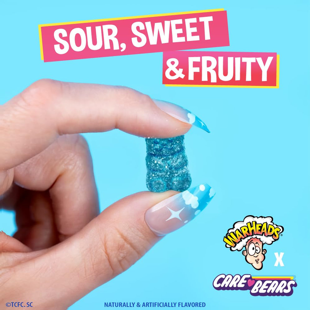 Warheads Care Bears Sour Grumpy Bears | Blue Raspberry Gummy Candy ...