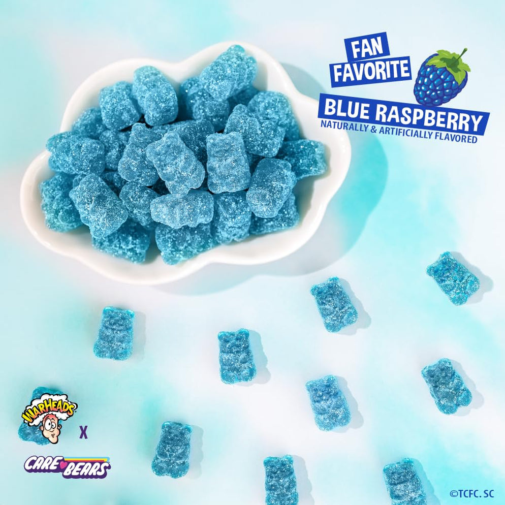 Warheads Care Bears Sour Grumpy Bears | Blue Raspberry Gummy Candy ...