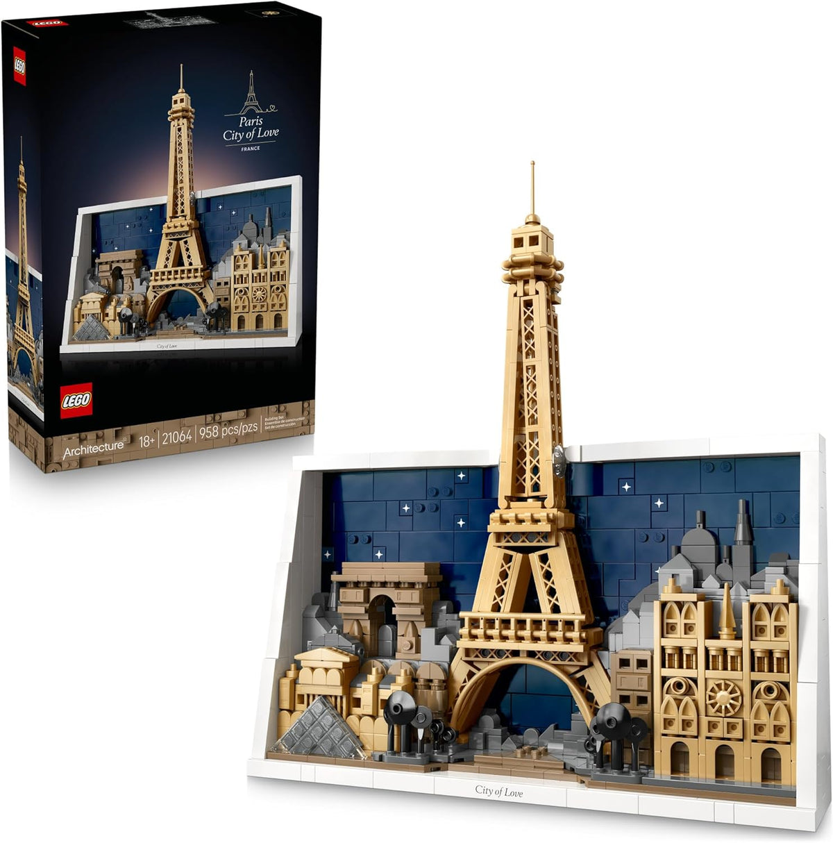 LEGO Architecture Paris City of Love Skyline Decor Set 21064 — Learning ...