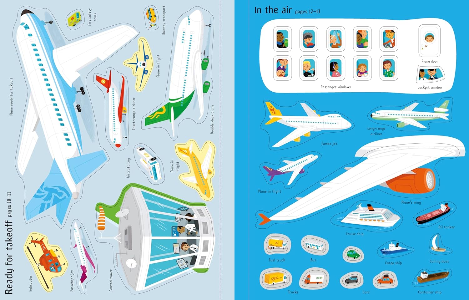 Usborne First Sticker Book Airport for Toddlers Ages 3-5 — Learning ...