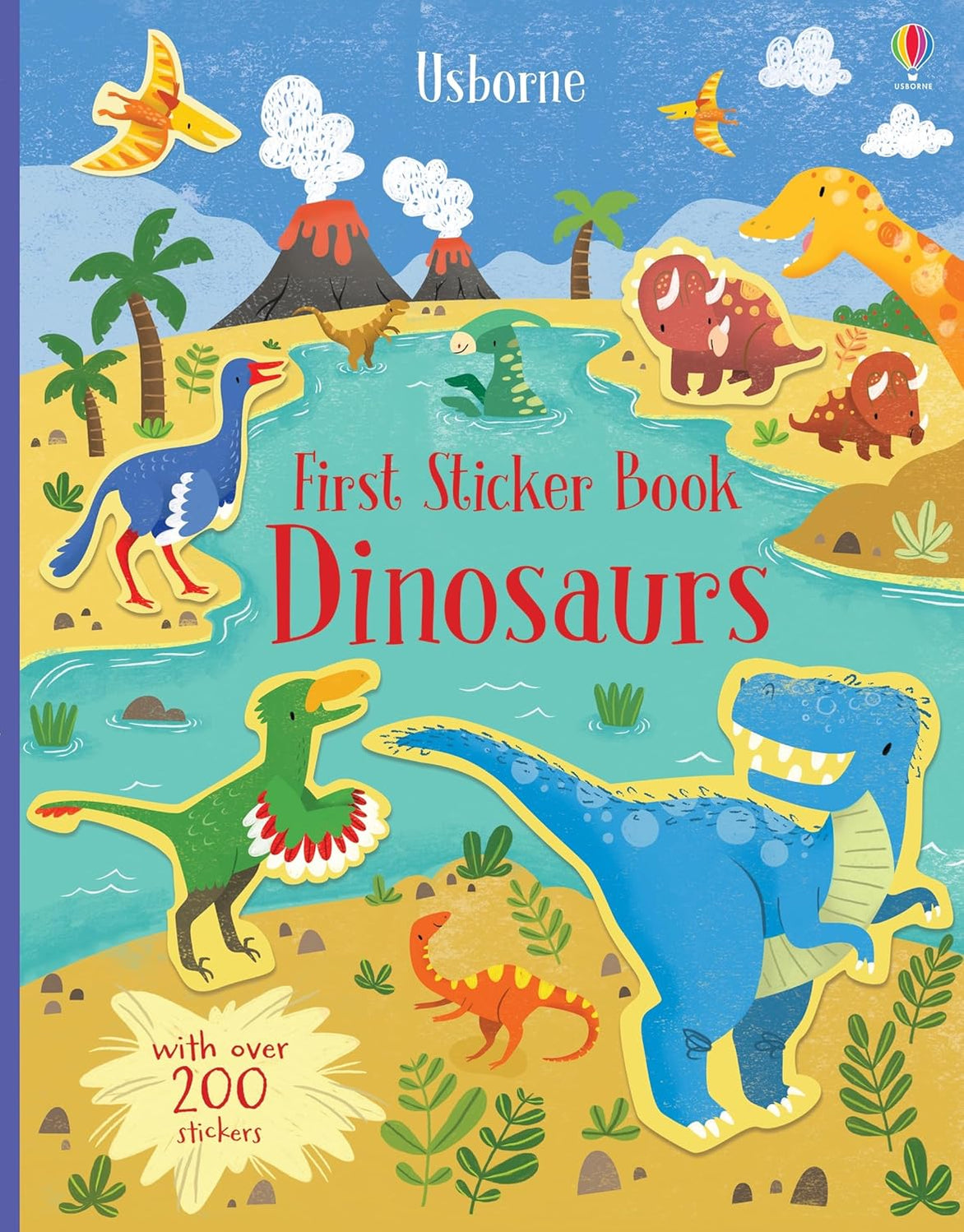 Usborne First Sticker Book Dinosaurs | Kids Prehistoric Activity Book ...