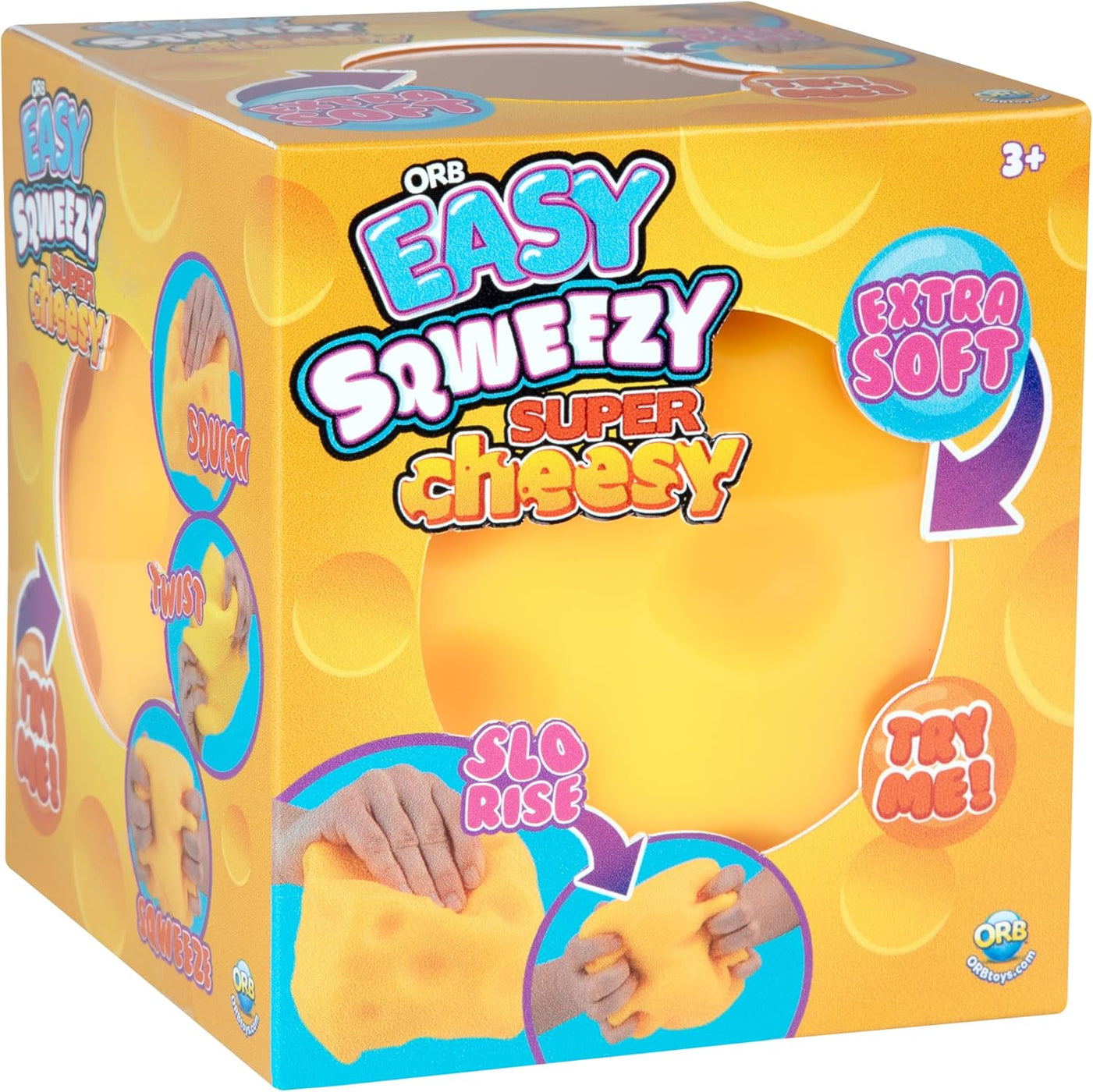 ORB Easy Sqweezy Super Cheesy Stress Relief Fidget Toy — Learning ...