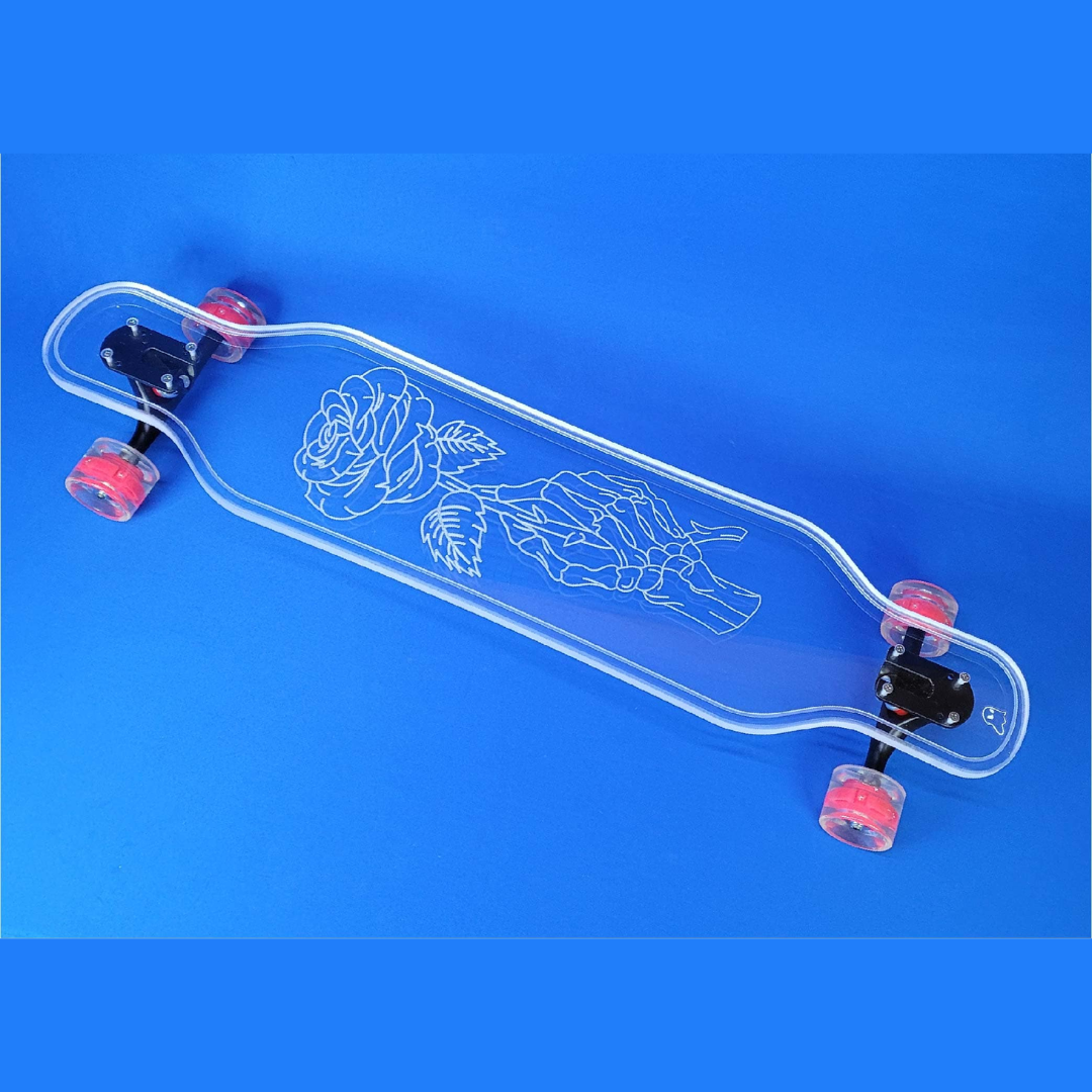 Clear LED Ghost Board Skateboards — Learning Express Gifts