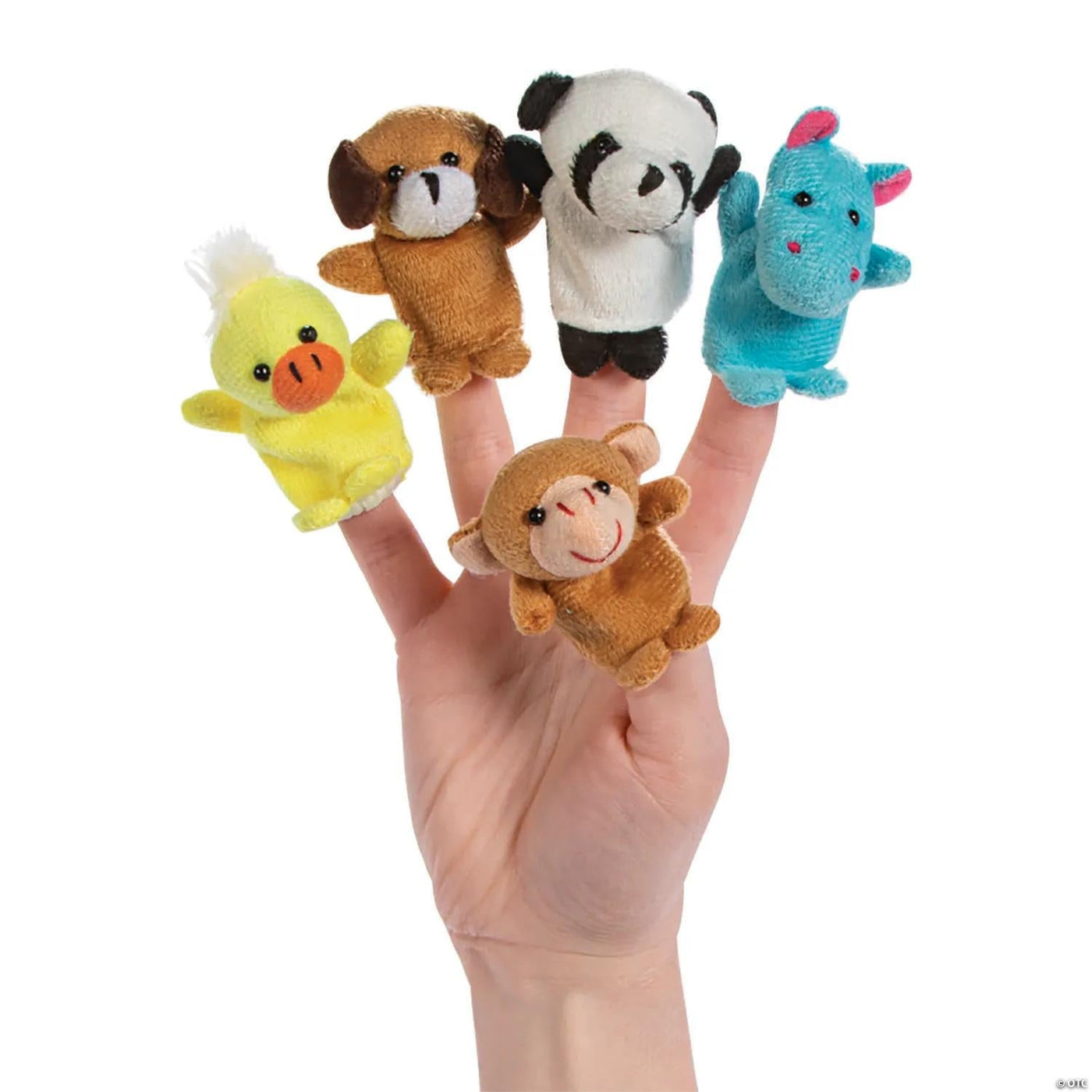 Mini Stuffed Zoo Animal Finger Puppets — Learning Express Gifts