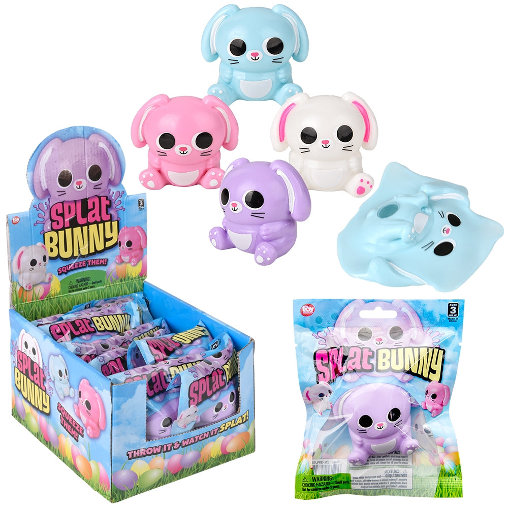 2.5" Splat Bunny 12ct Display - Squeeze & Stretch Fidget Toy — Learning ...