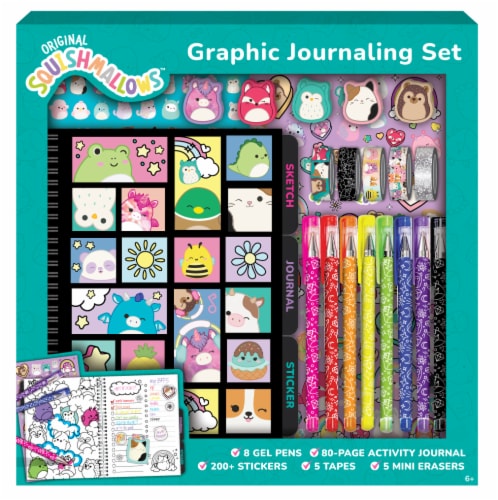 Squishmallow Black Graphic Journaling Set — Learning Express Gifts